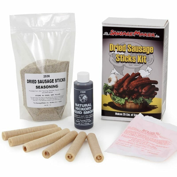 Buy Dried Sausage Sticks Kit 19mm Casings | The Sausage Maker – The ...