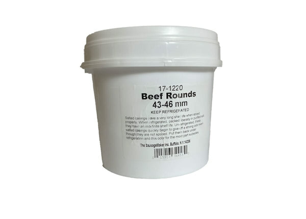 Natural Beef Rounds Casings 43-46mm – The Sausage Maker
