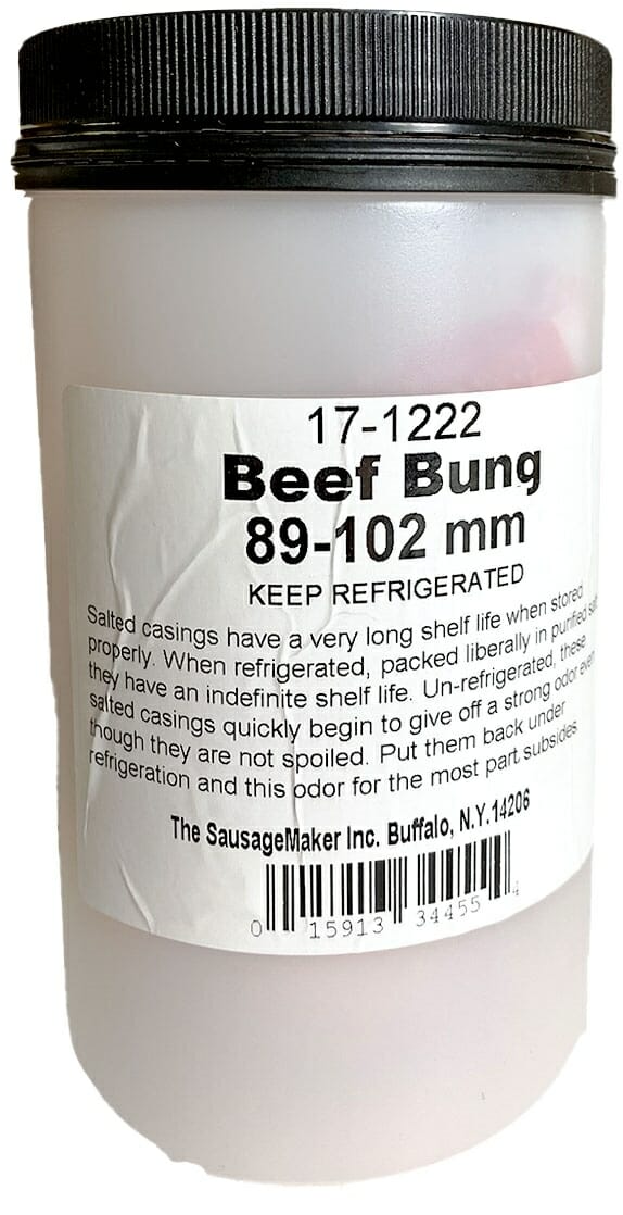 Natural Sausage Casings - Beef Bung 89-102mm | The Sausage Maker – The ...